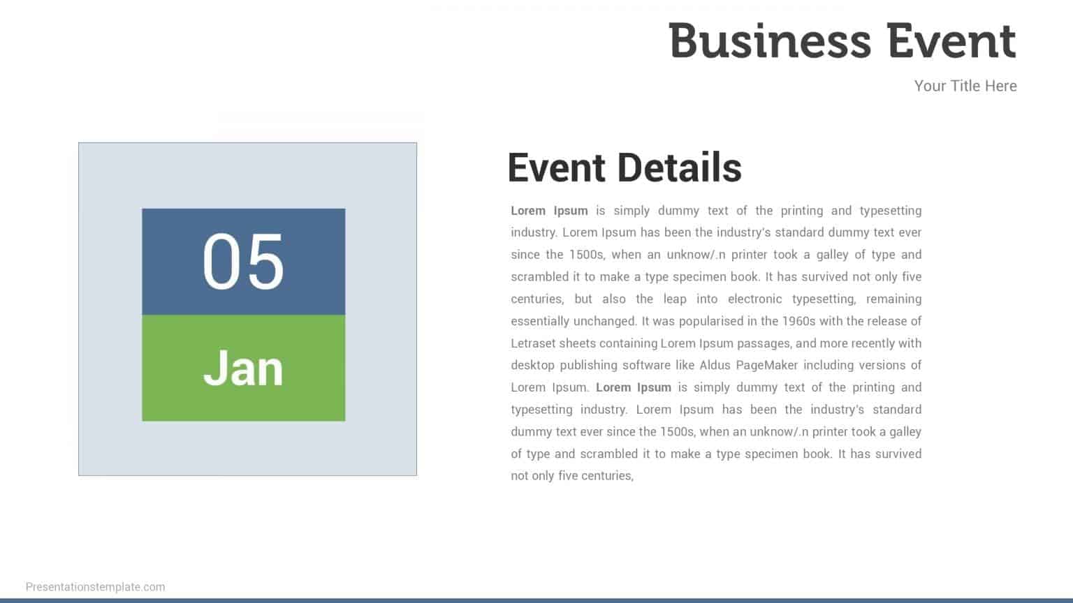 Event Slide - Presentations Template