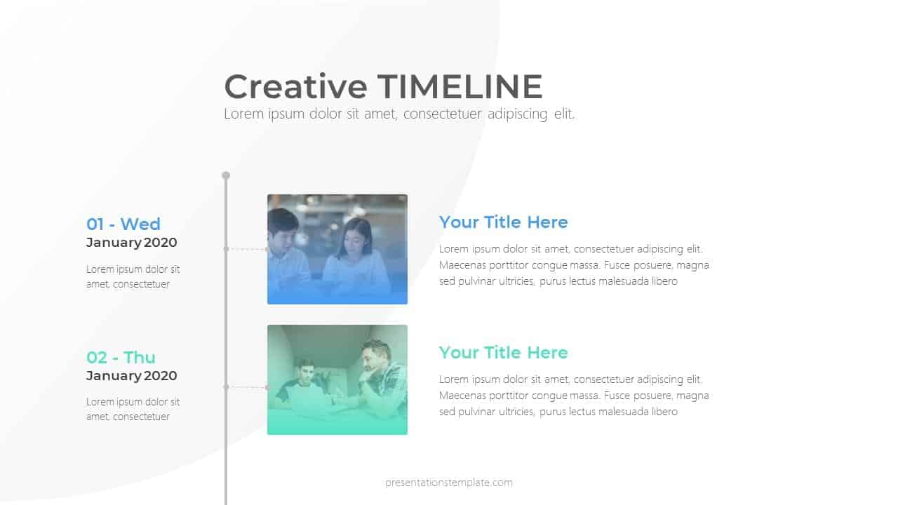 Timeline PowerPoint Template free download with Google Slides theme ...
