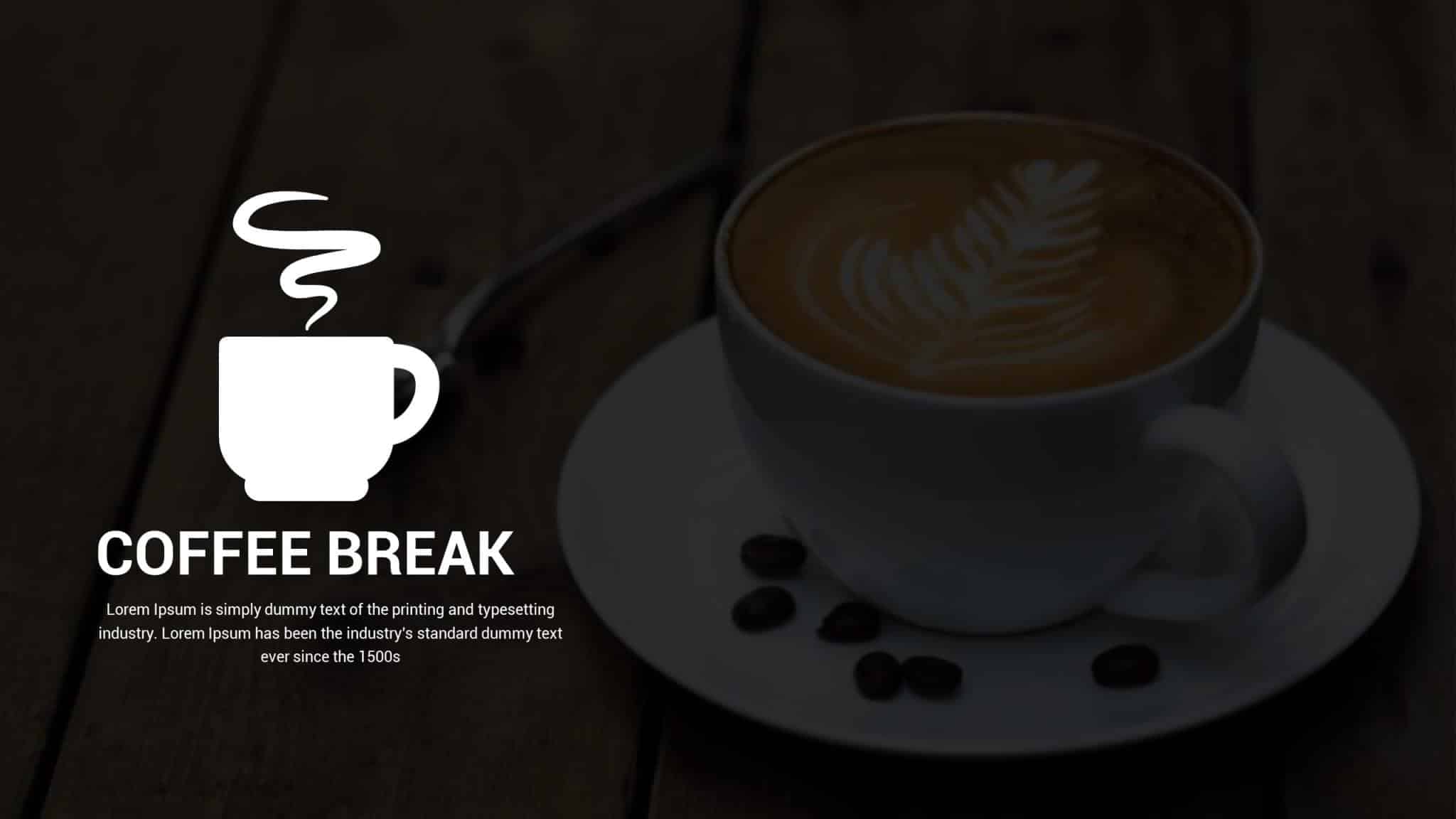 Break Time PowerPoint Template Download - Presentations Template