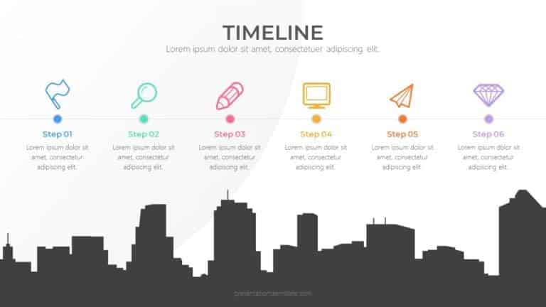 Timeline PowerPoint Template free download with Google Slides theme ...