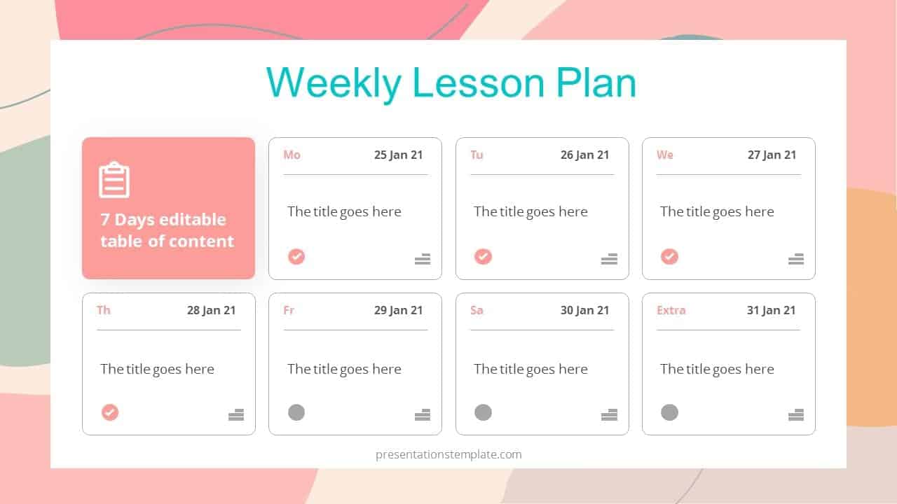 Minimalist School Weekly Planner Presentation – Presentations Template