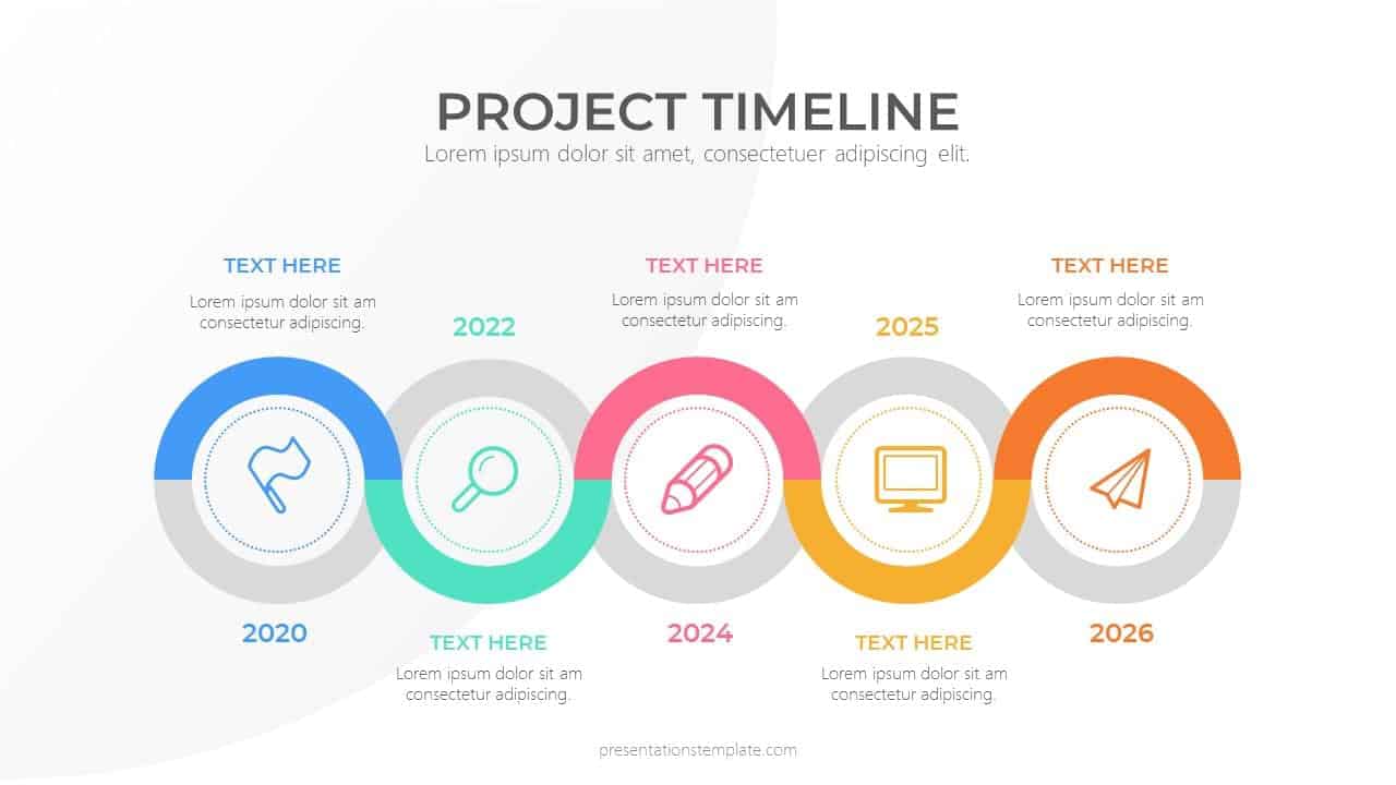 Timeline PowerPoint Template free download with Google Slides theme ...