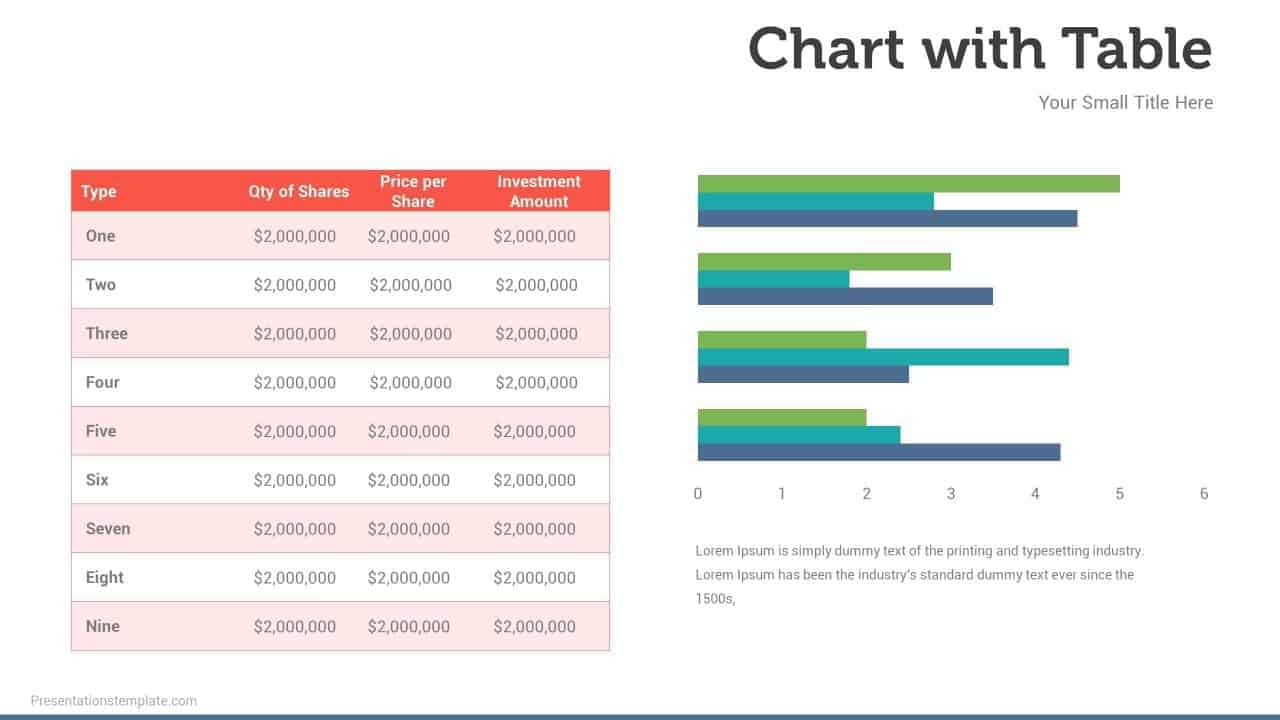Chart Slide PPT Template Download – Presentations Template