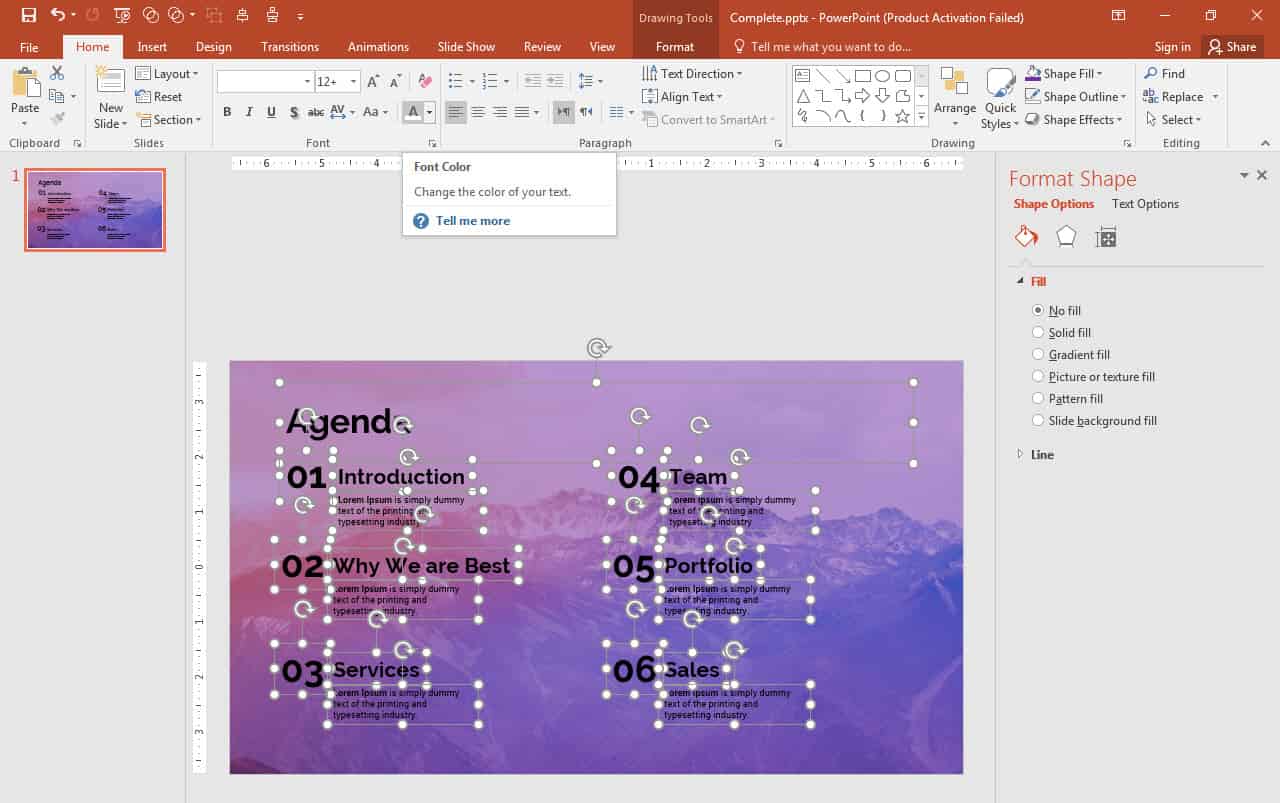 How To Create Agenda Slide In PowerPoint - Presentations Template